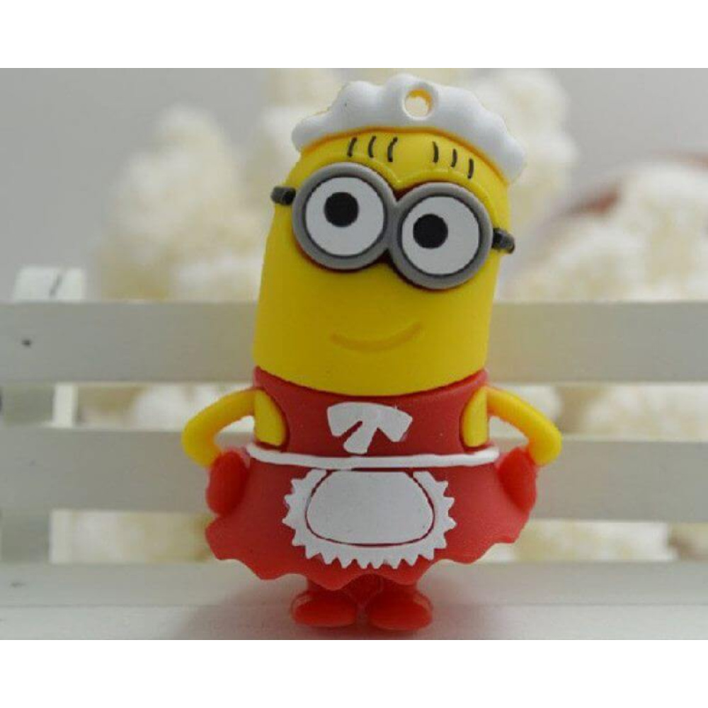 Despicable Me Minions Red Maid Waitress minion Cartoon 8GB USB Flash ...
