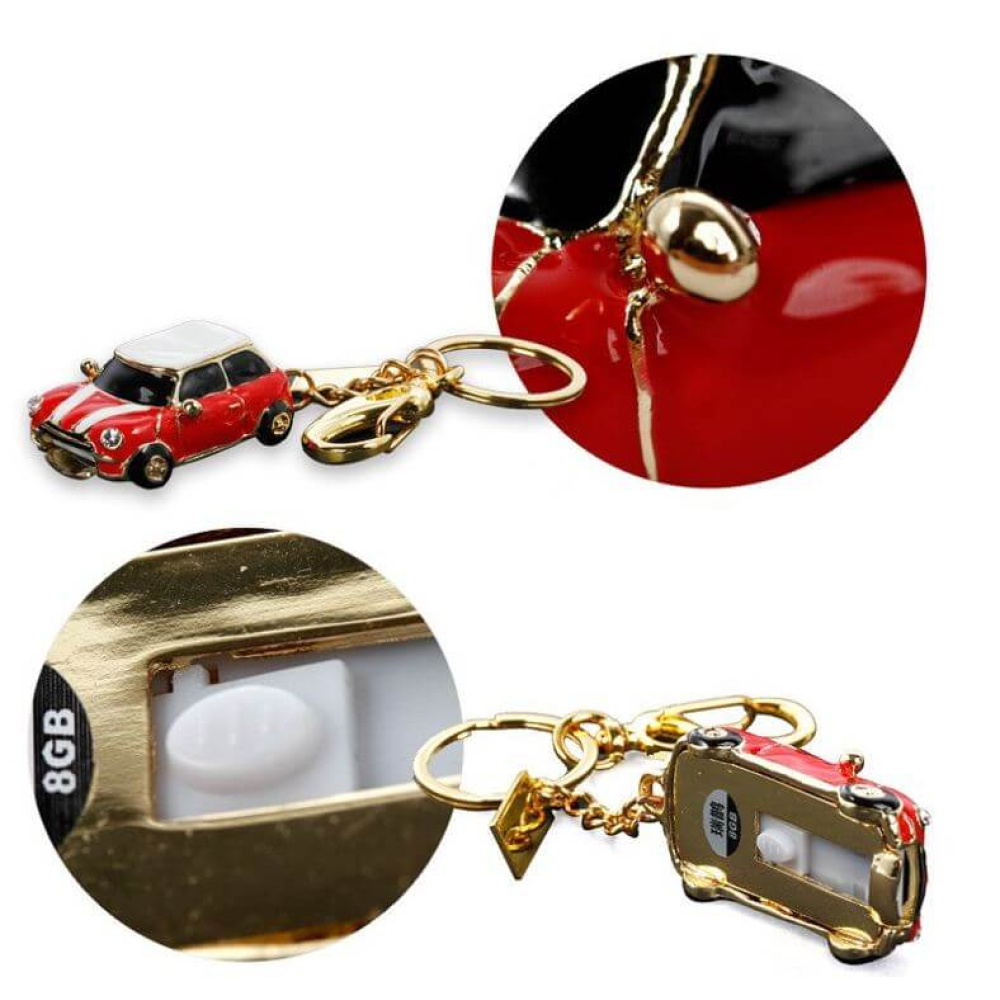 Mini Cooper Car Shape Usb Flash Drive 16GB memory stick Blue