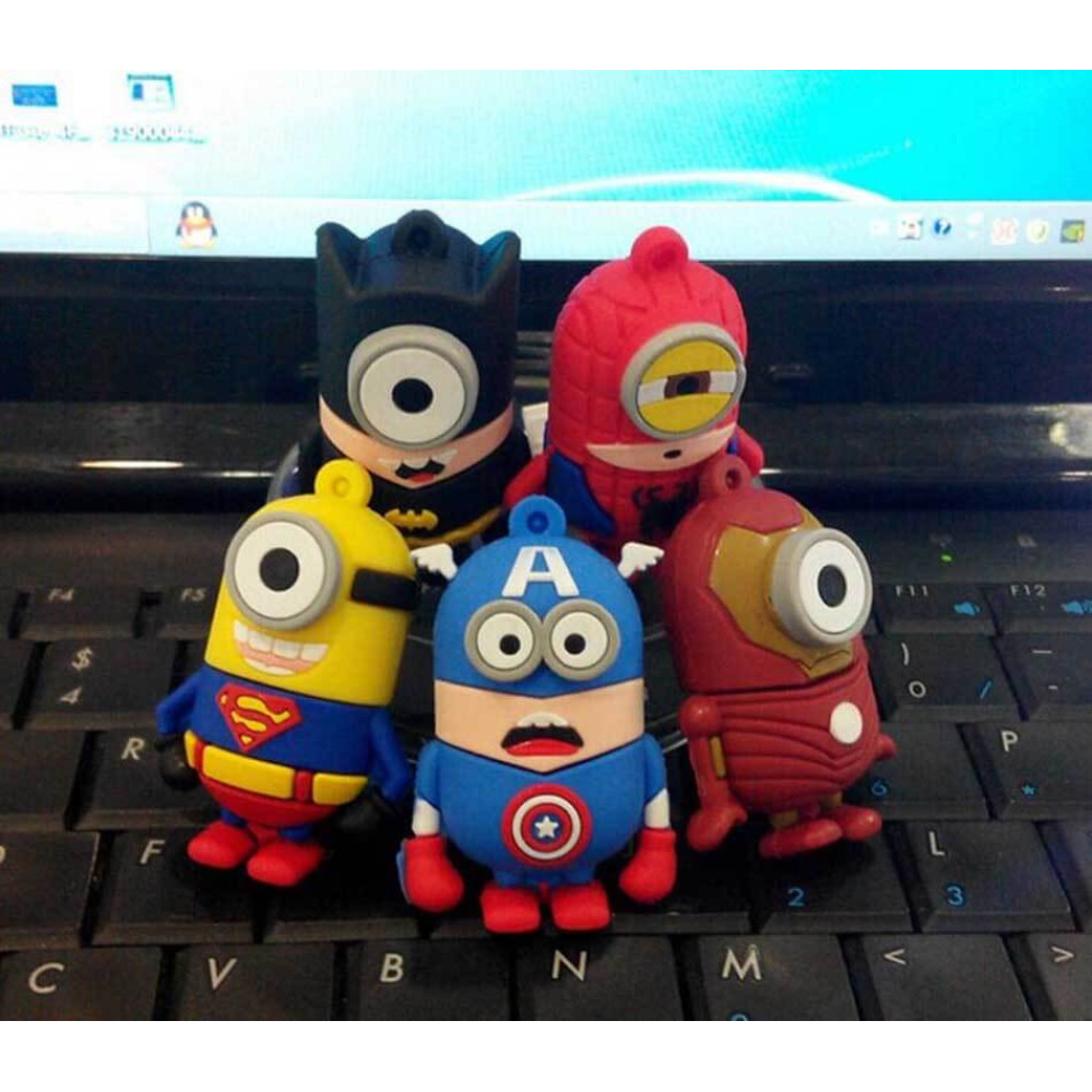 Spiderman Minion 16GB Usb Flash Drive Super Hero Despicable Me Pendrive