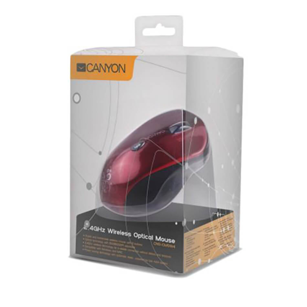 CANYON CNS-CMSW4 Mouse Wireless Optical 800/1280 dpi 6 btn USB power ...