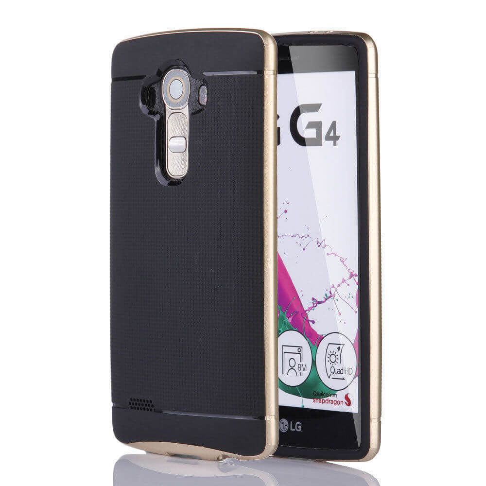 Rugged Rubber Shockproof Hard Protective Case Cover For LG G4 Black ...