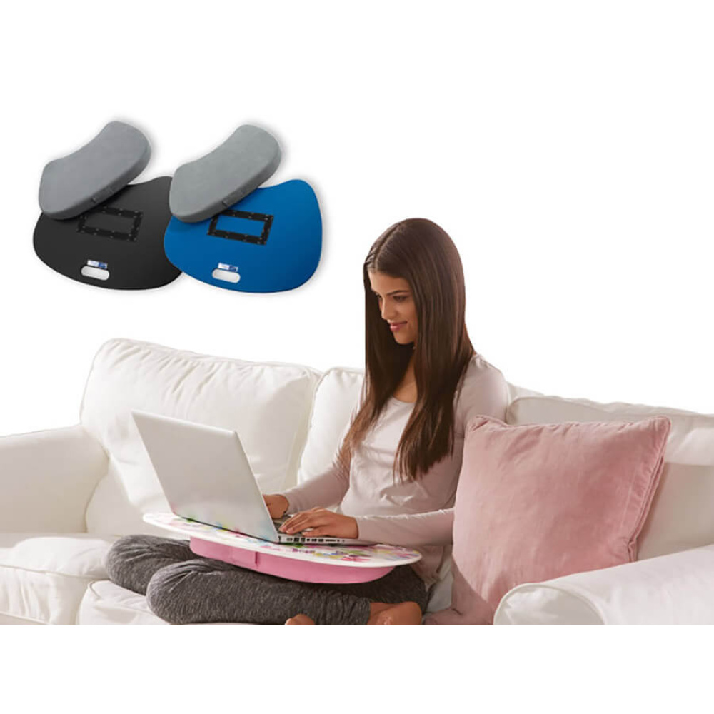 Meradiso portable Laptop Tray stand with a soft padded cushion